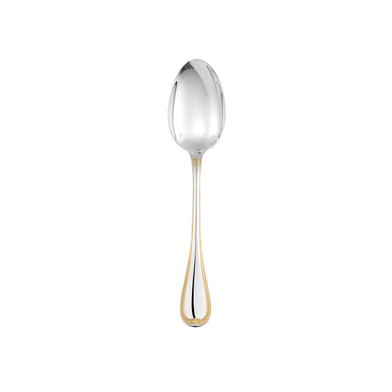 Partially Gilded Silver-plated Table spoon Malmaison