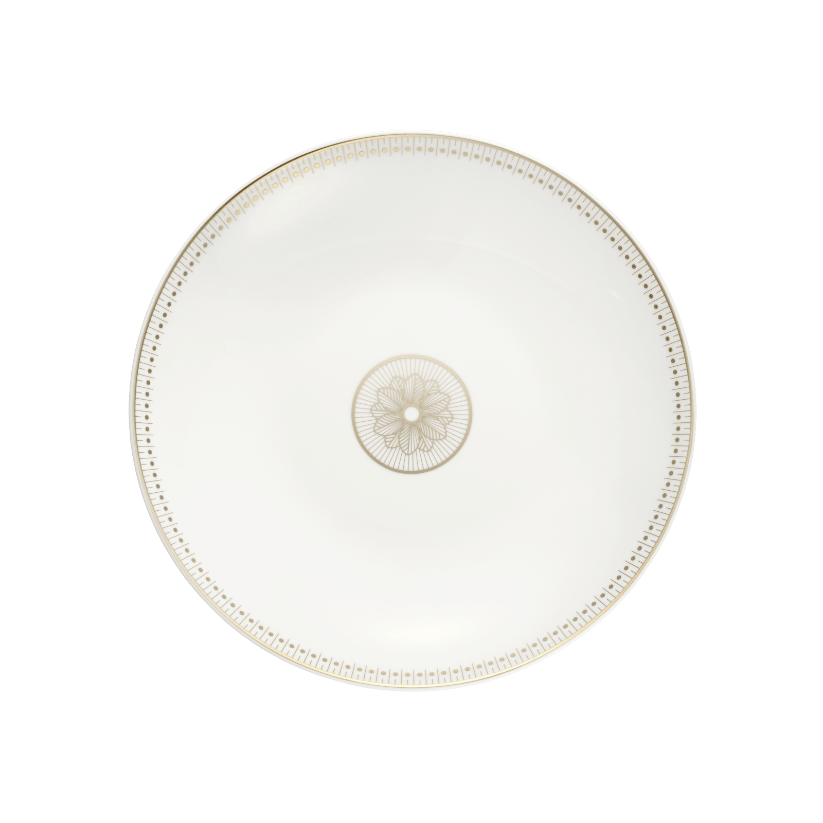 Porcelain Open Vegetable Dish Gold Finish Malmaison Impériale - Christofle