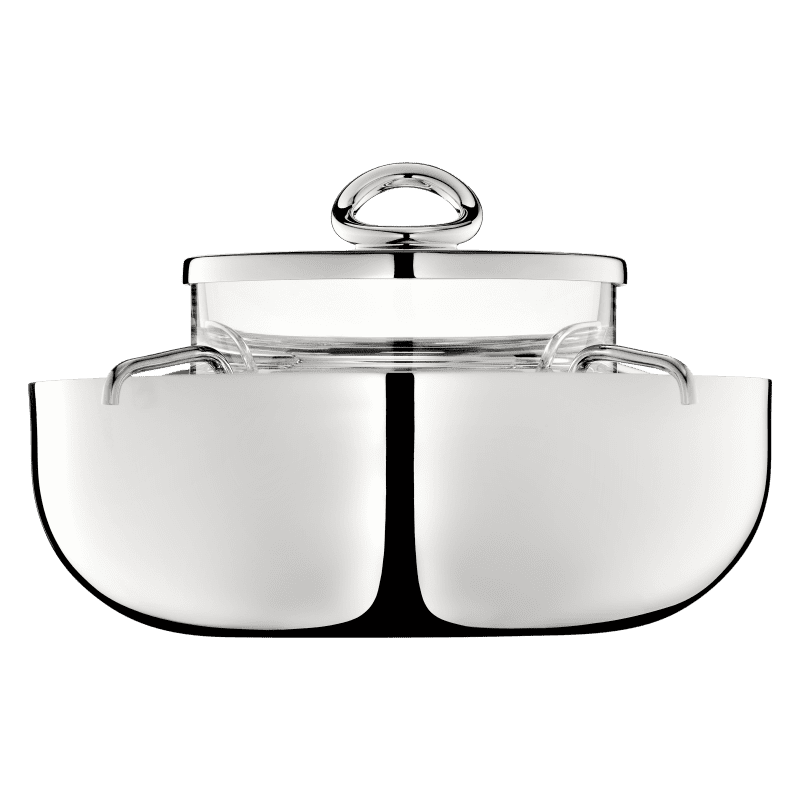 Large Silver-Plated Caviar Serving Set Vertigo