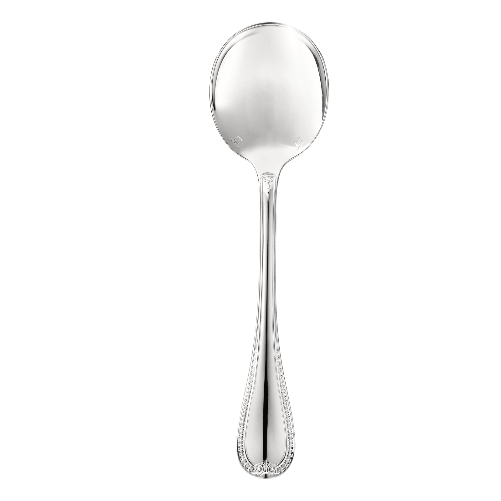 Silver-Plated Cream Soup Spoon Malmaison - Christofle