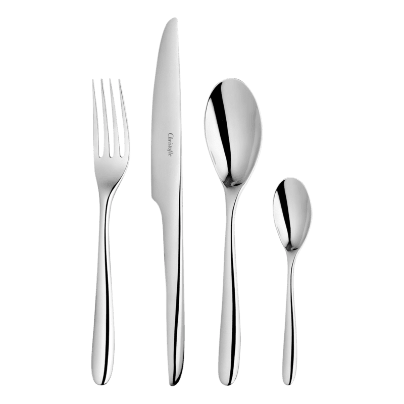 4-Piece Stainless Steel Flatware Set L'Ame de Christofle