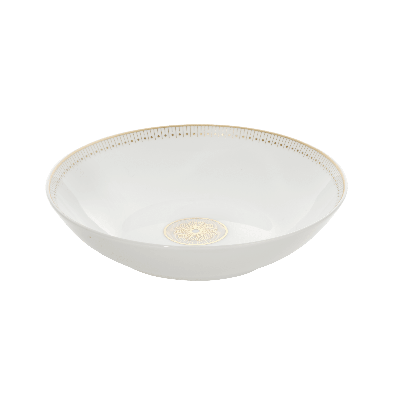 Porcelain Soup Cereal Bowl Gold Finish Malmaison Impériale