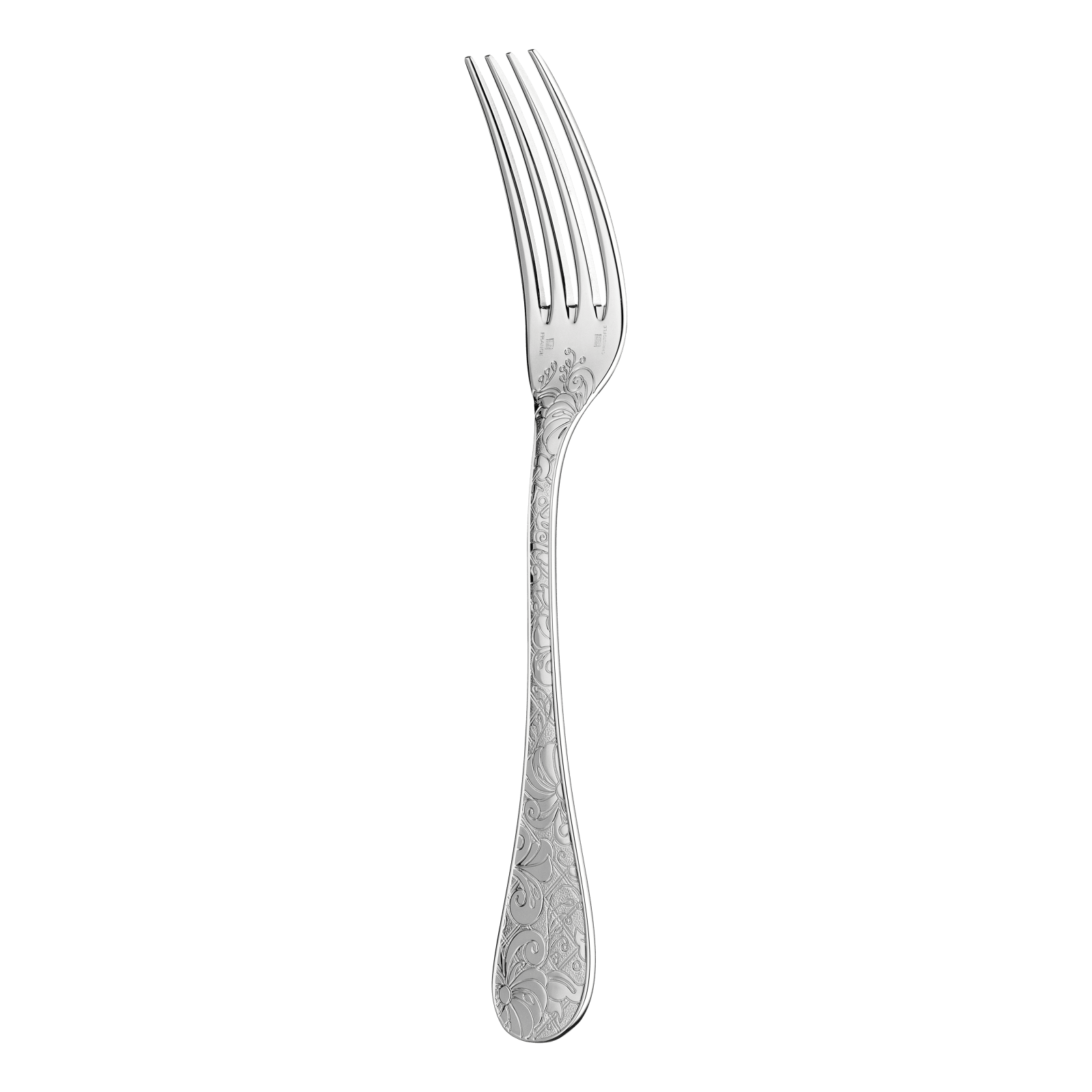 Fourchette de table en argent massif Jardin d'Eden - Christofle