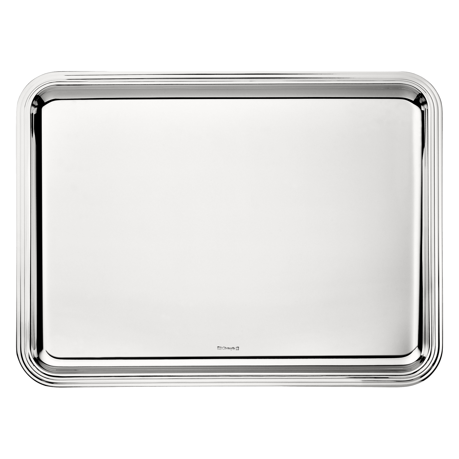 Large Silver-Plated Rectangular Tray - 43 x 31 cm Albi - Christofle