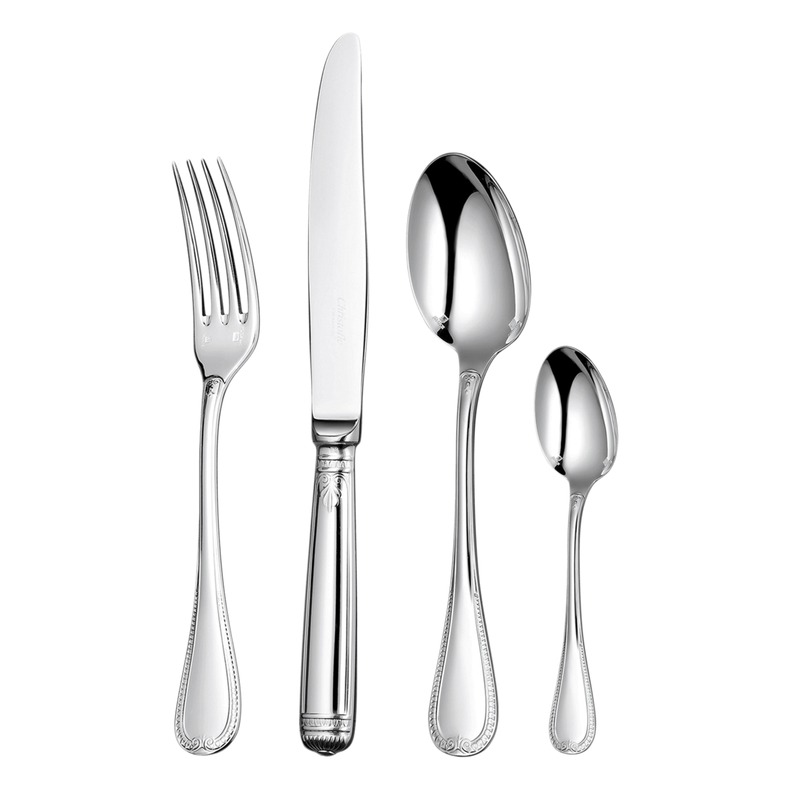 24-Piece Silver-Plated Flatware Set with Chest Malmaison - Christofle