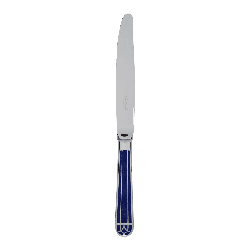 Silver-Plated Standard Dinner Knife - Marbled Blue Talisman