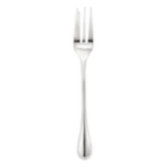 Fourchette de table en métal argenté Perles