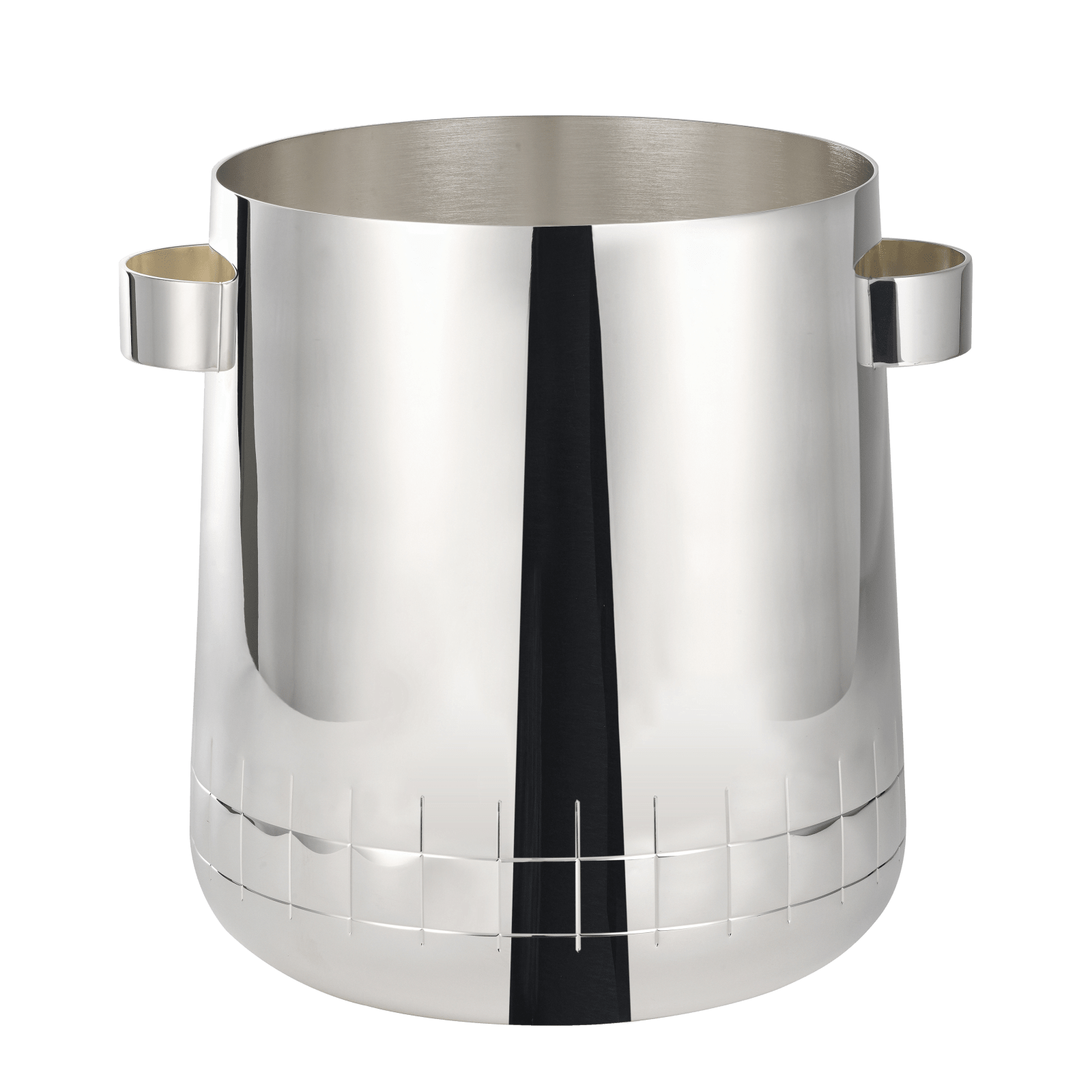 Silver plated champagne cooler Graphik - Christofle