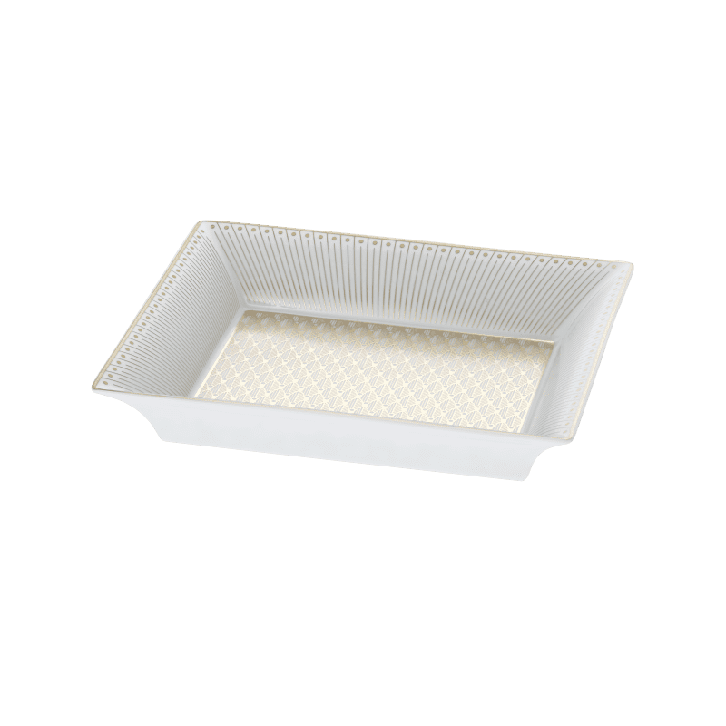 Gold Porcelain Trinket Tray Gift Box Malmaison Impériale