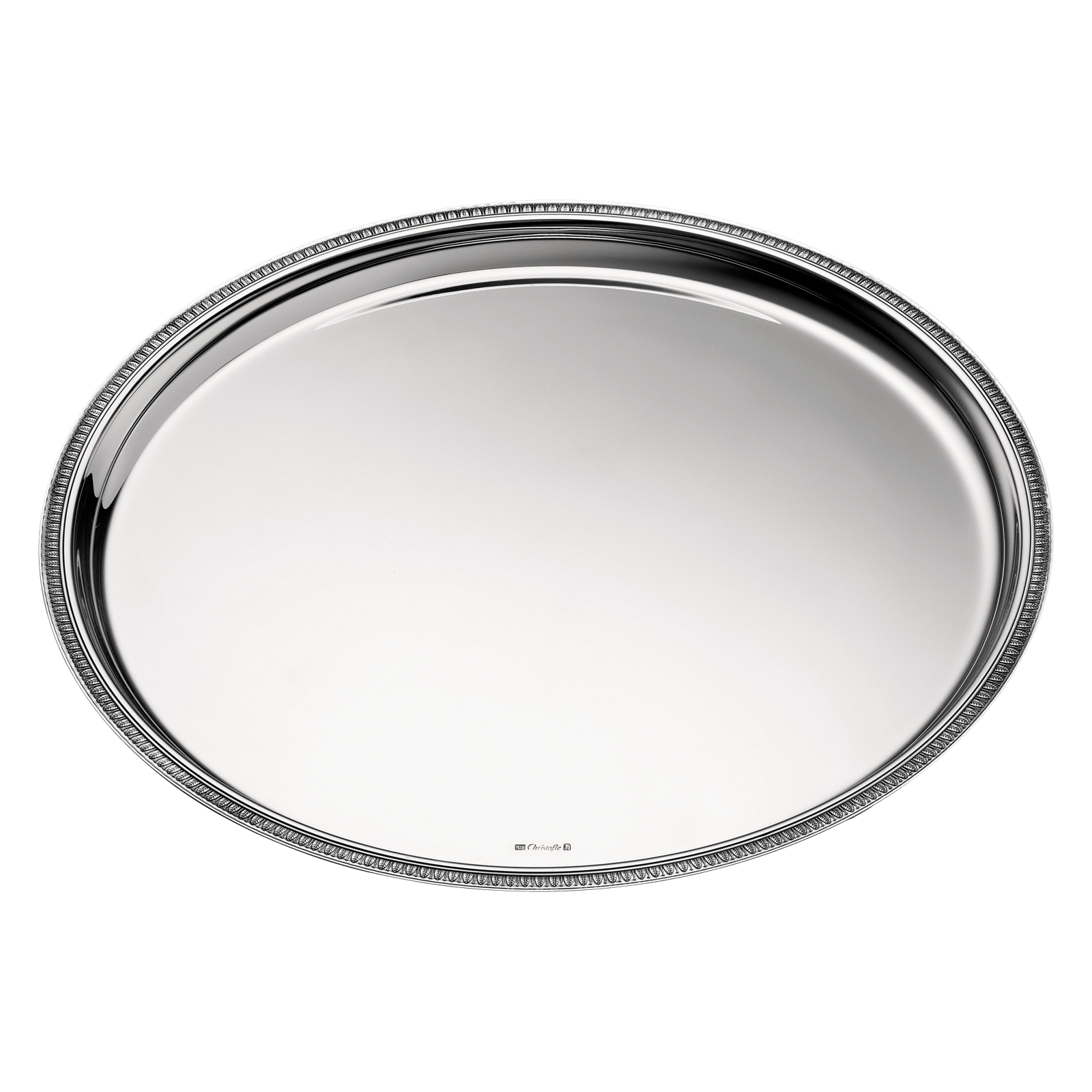 Silver-Plated Circle Tray - 15 Malmaison - Christofle