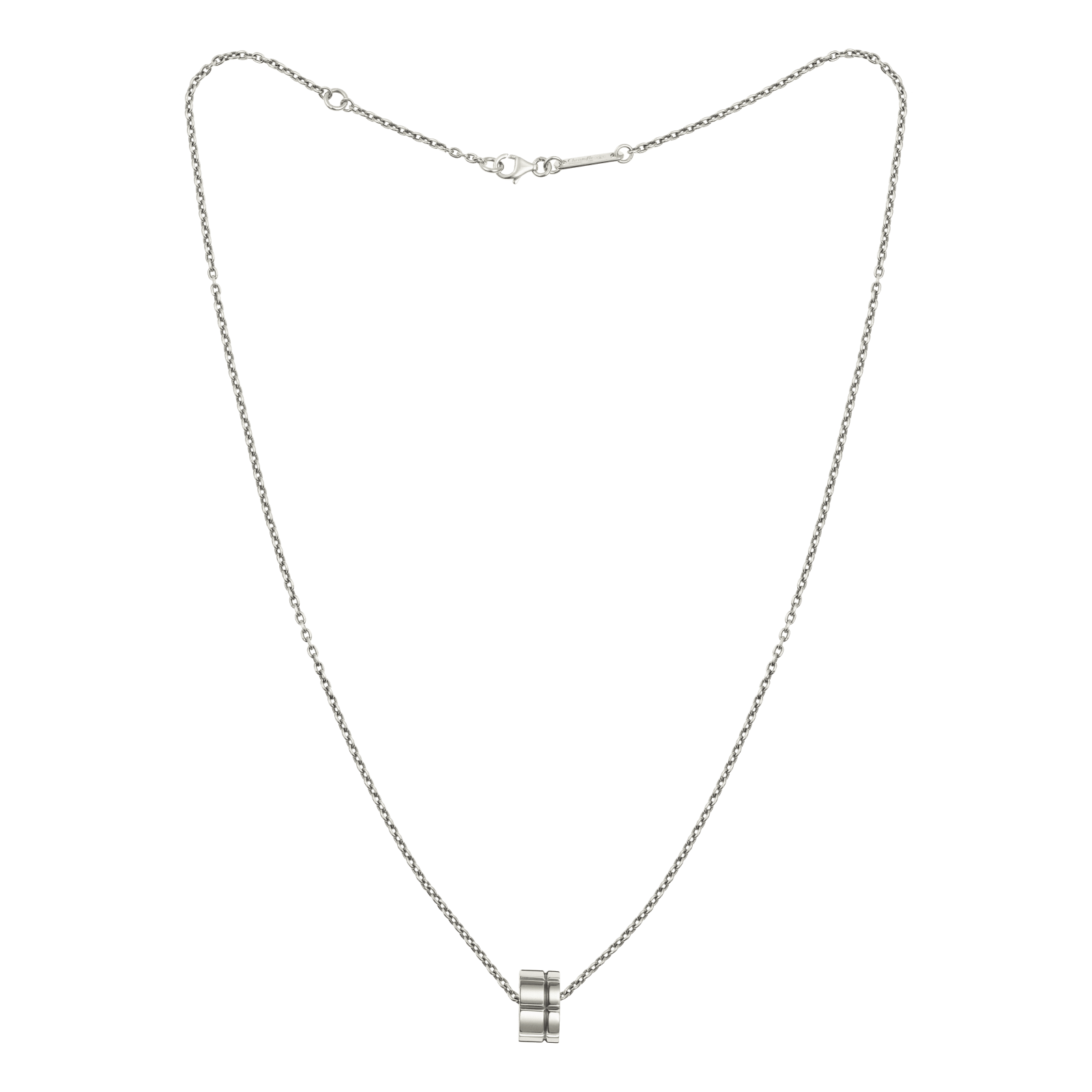 Sterling Silver Pendant Necklace Graphik - Christofle