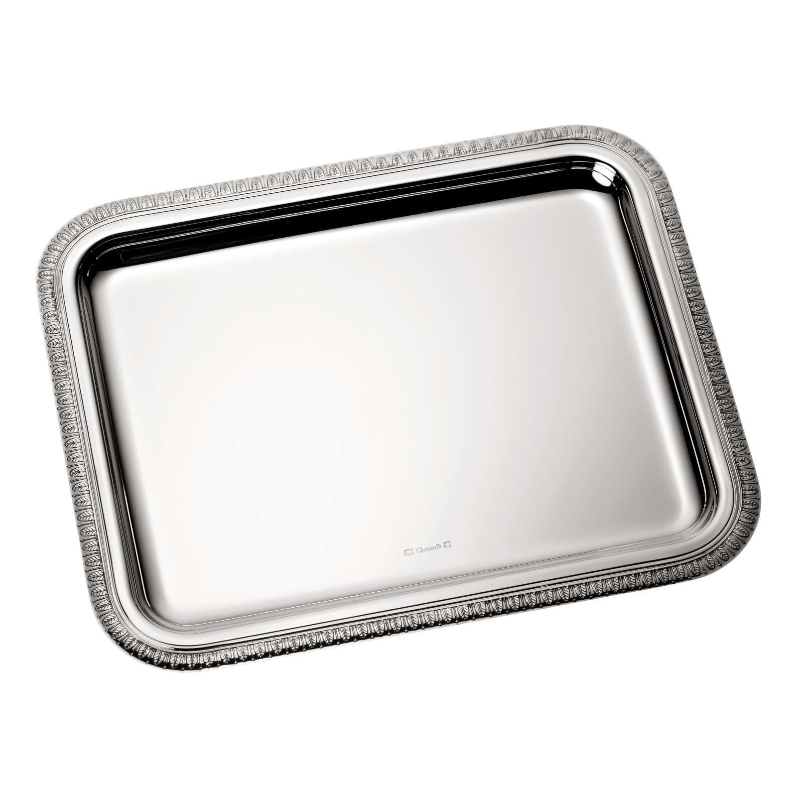 Silver-Plated Rectangular Tray - 8 x 6 Malmaison