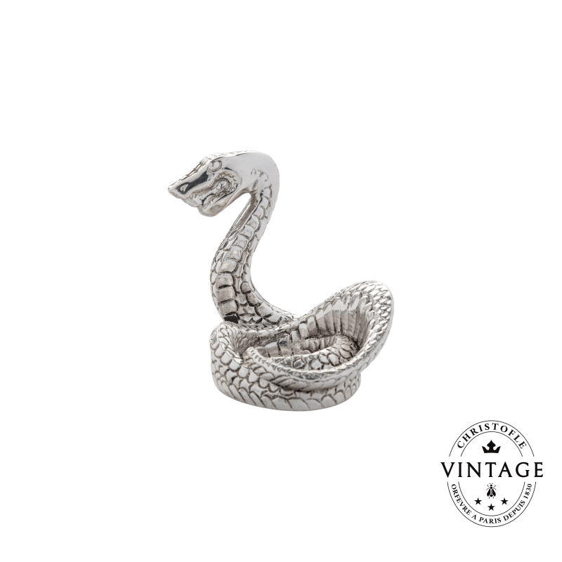 Vintage Silvered Snake Lumière d'Argent